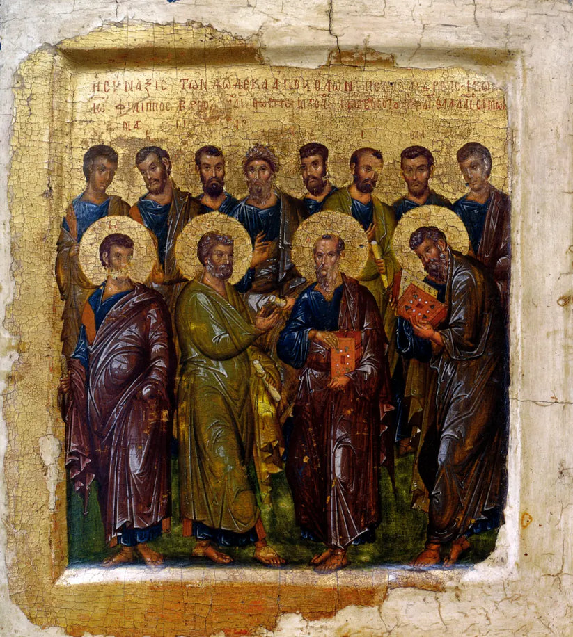 The Twelve Apostles icon Wooden orthodox - iconsofsaints.com