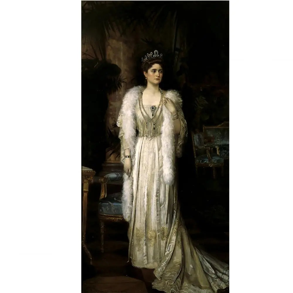 Saint Empress of Russia Alexandra Feodorovna Romanova. Wooden orthodox ...