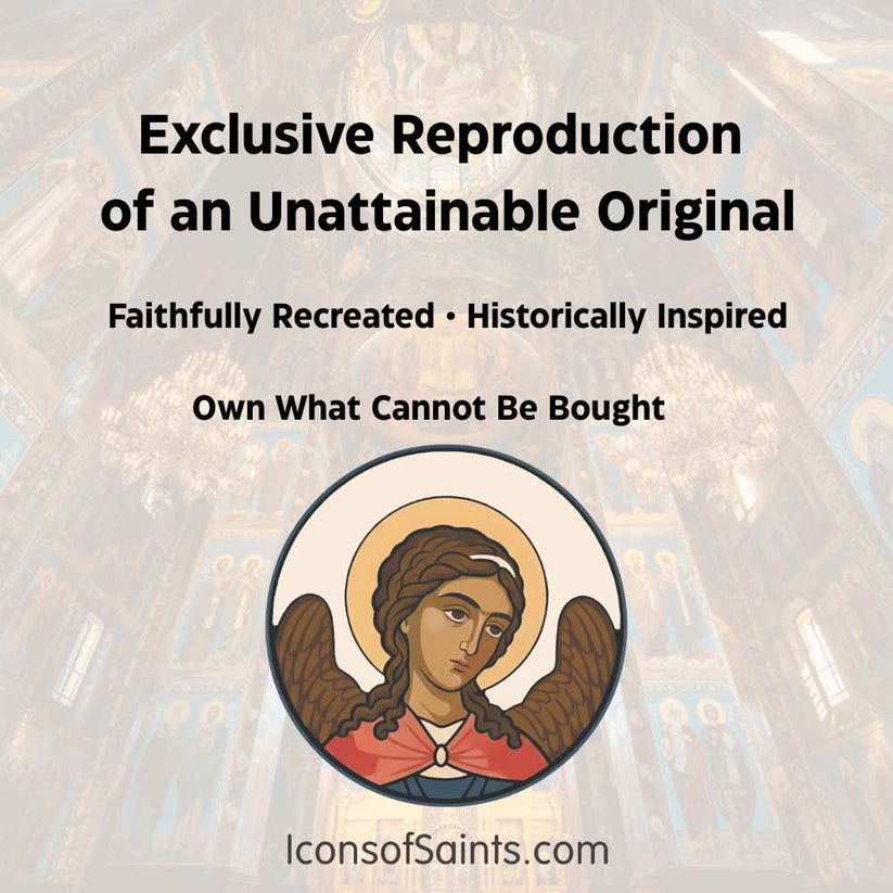 Saint Paulinus the Merciful, Bishop of Nola. Wooden orthodox icon ...