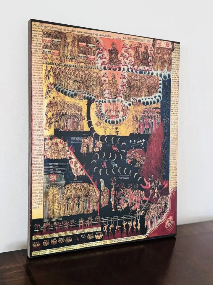 Saint Paulinus the Merciful, Bishop of Nola. Wooden orthodox icon ...