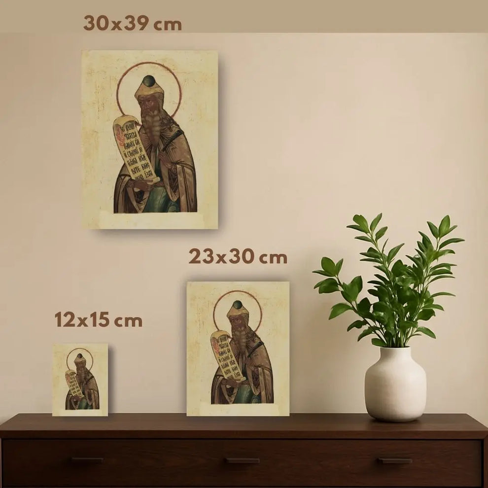 Icon of Saint Prophet Zechariah the Righteous, Father of John the ...