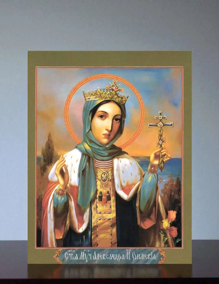 Saint Alexandra Empress Of Rome Wife Of Diocletian Christian Martyr ...