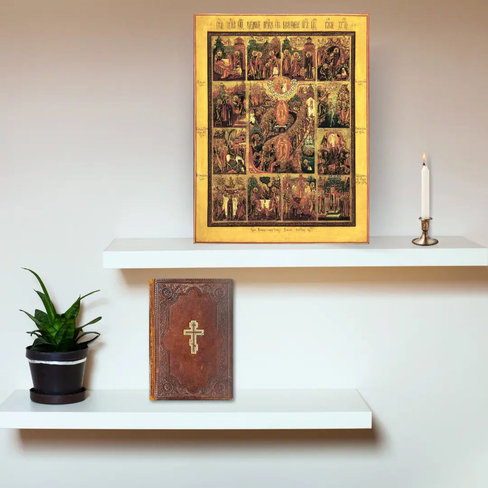 Twelve Great Feasts and the Resurrection of Christ Orthodox Icon ...