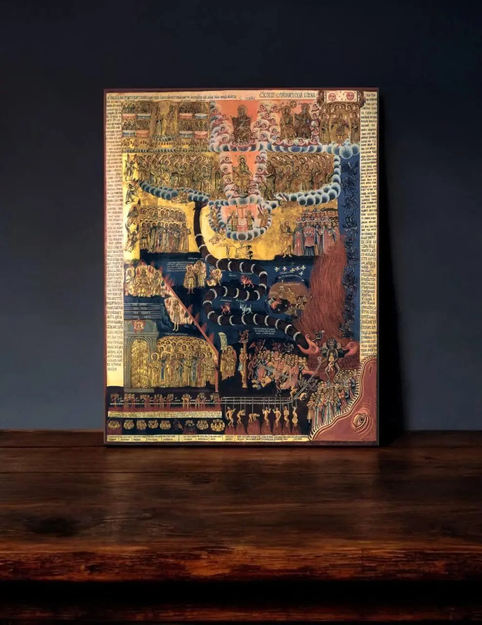 Icon of the Last Judgement of God. Wooden orthodox icon – iconsofsaints.com