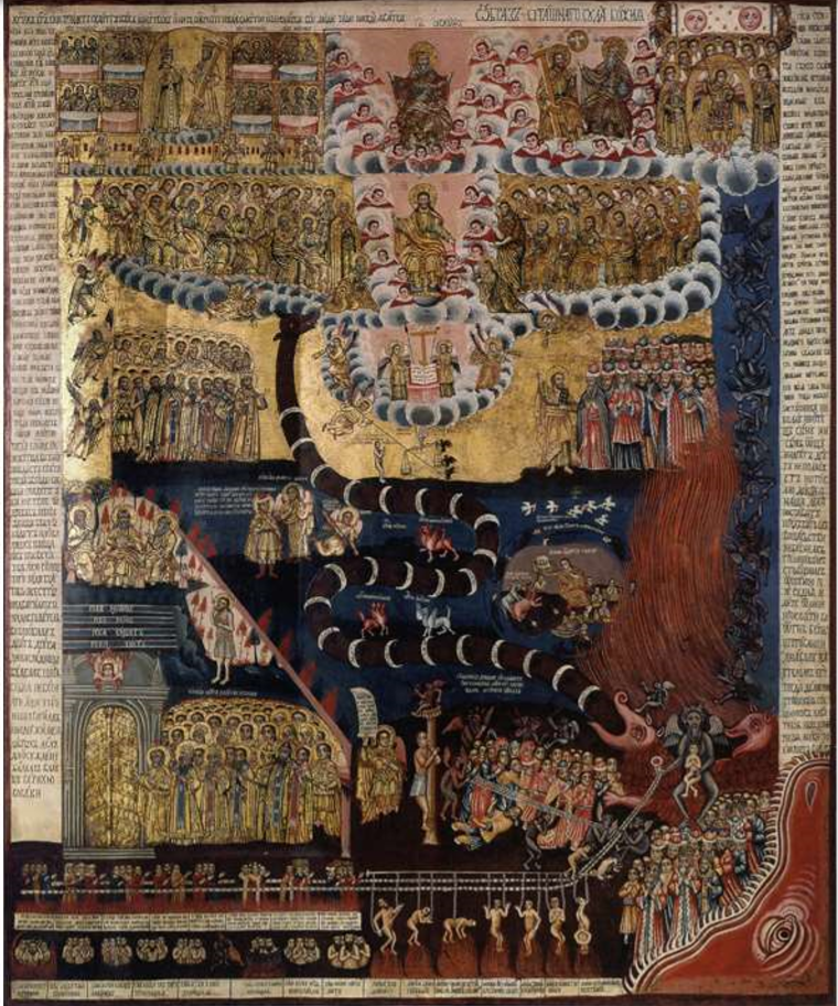 Icon of the Last Judgement of God. Wooden orthodox icon – iconsofsaints.com